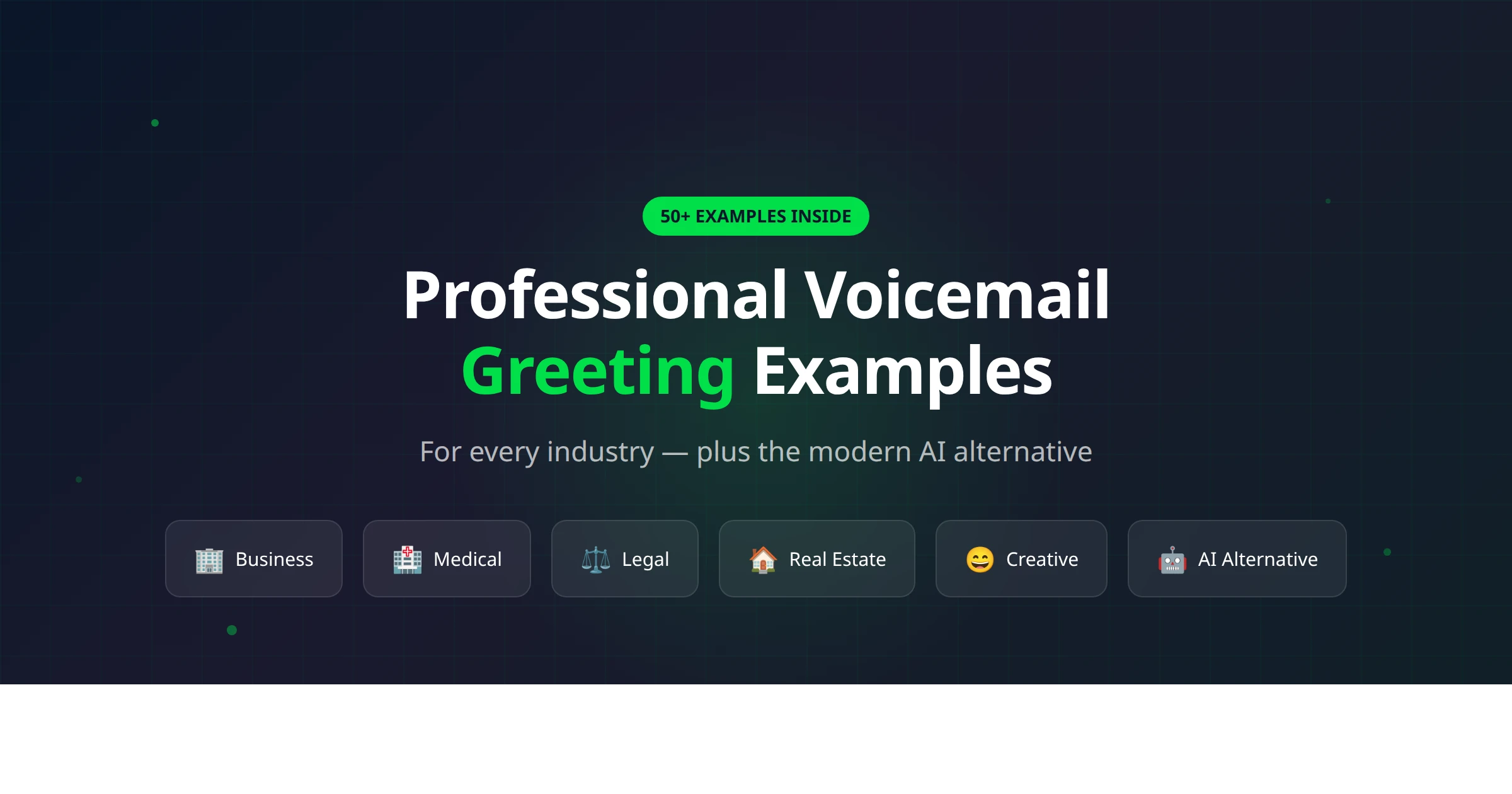 Professional Voicemail Greeting: 50+ Examples & Scripts [2026] | Autocalls